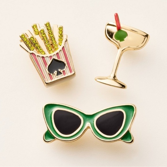 kate spade | Accessories | Kate Spade 2 3pack Mixed Novelty Pin Set ...